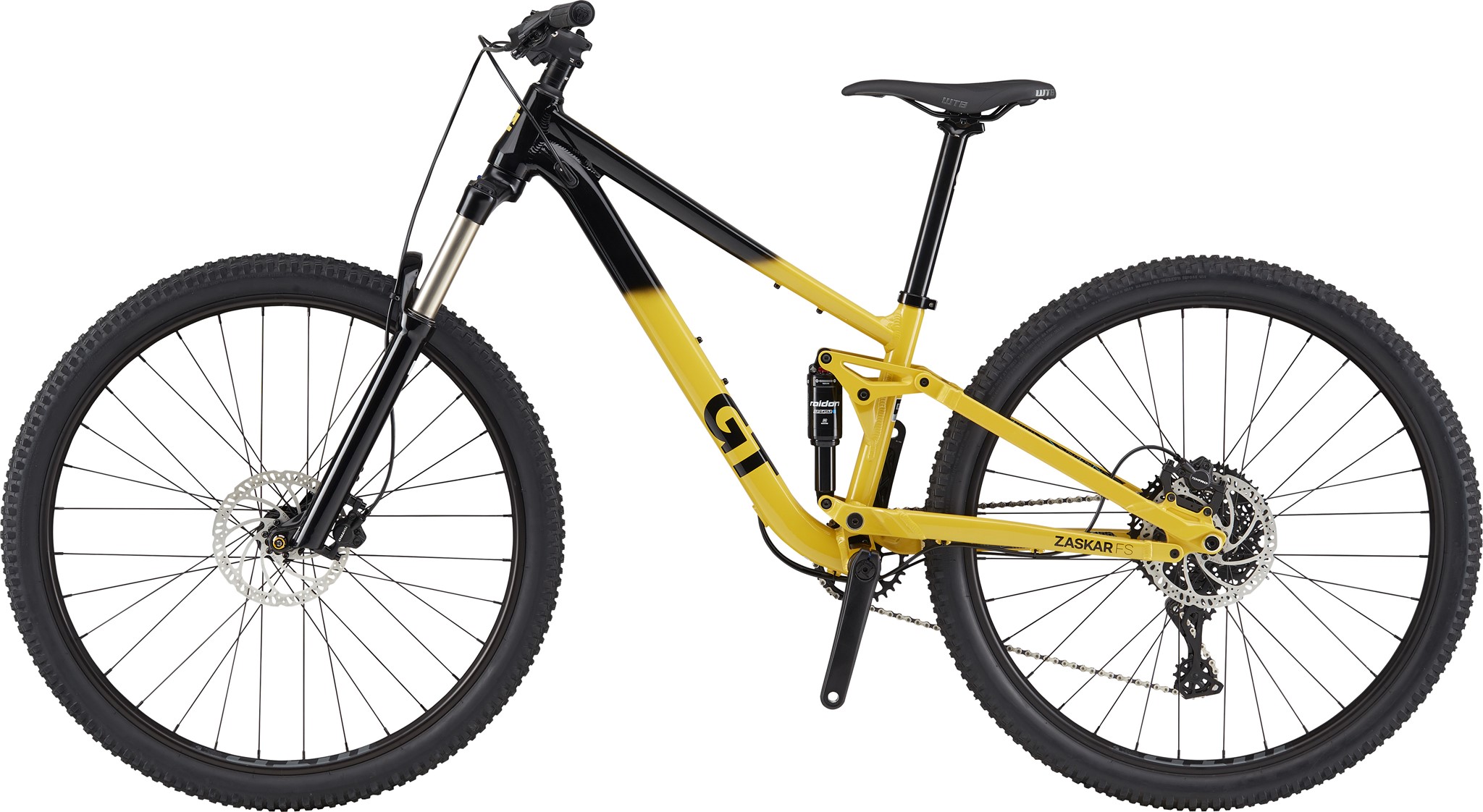 GT Zaskar FS Sport 29" Trail Bike - GT Yellow | The Cyclery
