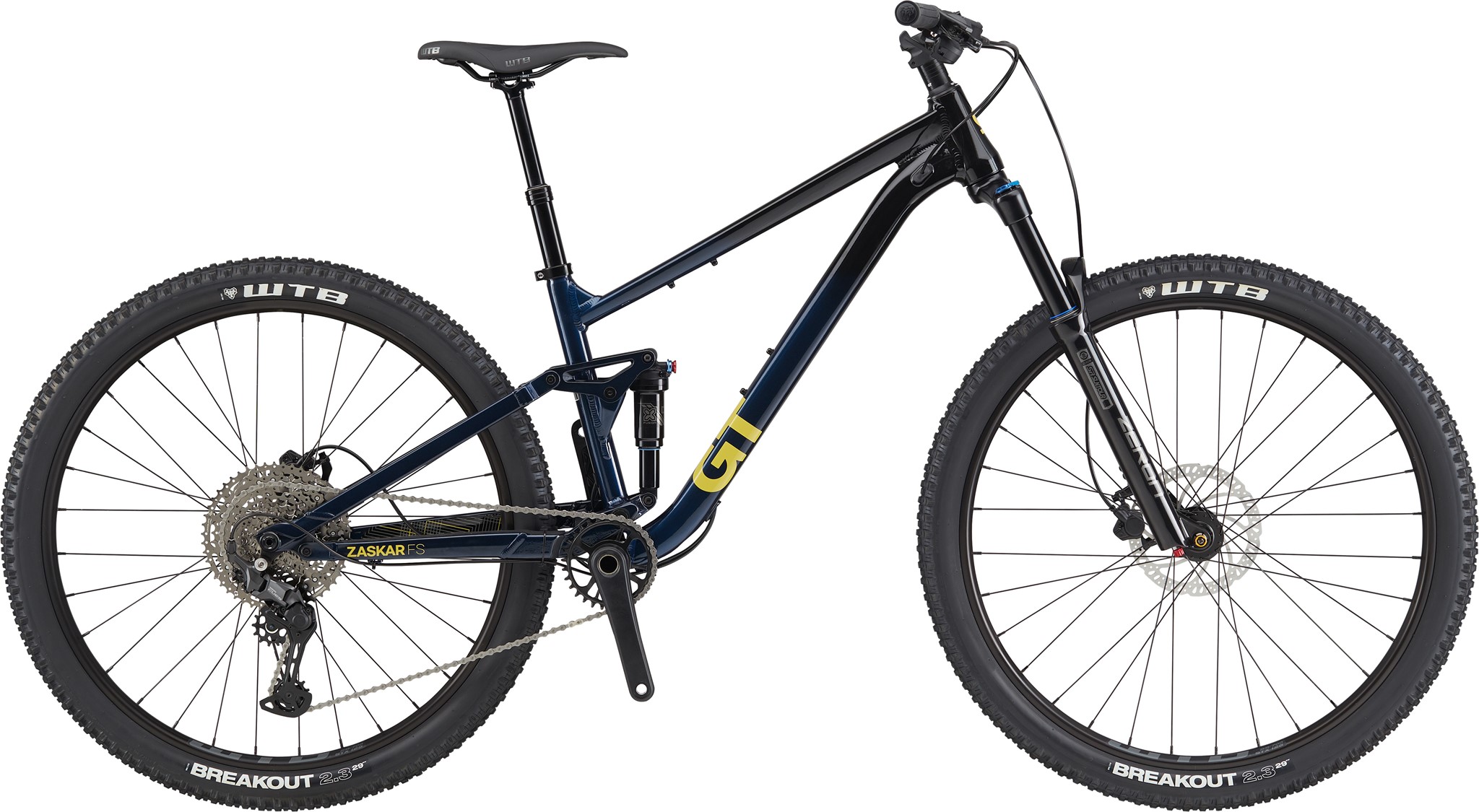 GT Zaskar FS Comp 29" Trail Bike - Indigo | The Cyclery